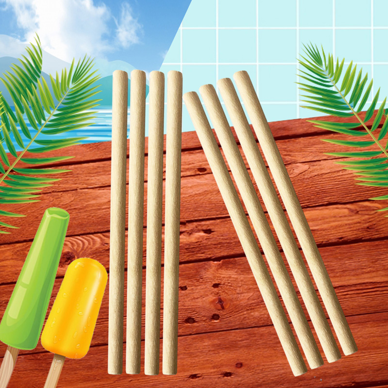 best quality natural birch wooden round popsicle sticks-Product list ...